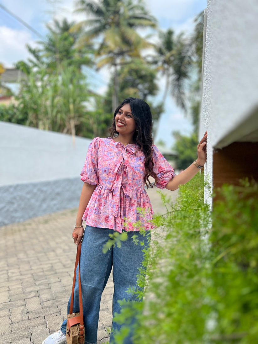 Purple Peplum Top – The Morena Label